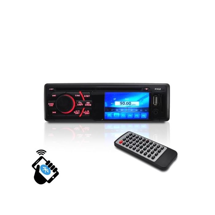 Pyle PLD34MUB Bluetooth In-Dash Digital Receiver Headunit Media Player ...