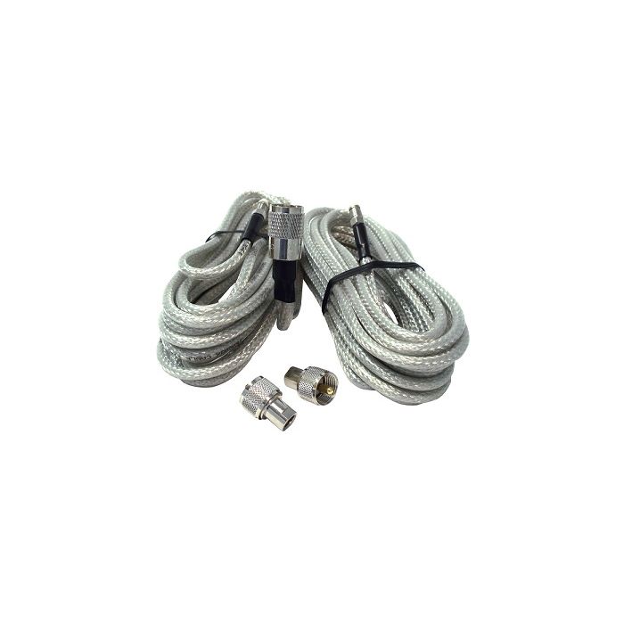 ProComm PR18-SD8XN13 18' Co-Phase Clear Coax Cable With FME Connector
