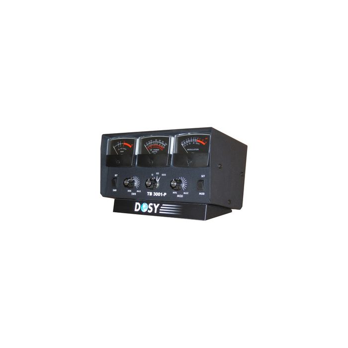 Dosy TB-3001P 1,000 Watt SWR/Mod/Watt Meter with Black Meter