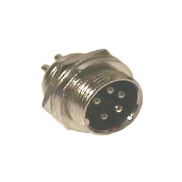 Vanco Metal Panel Mount Microphone Jack-4 Pin