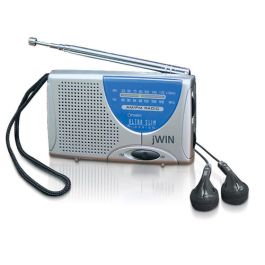 jWin JX-M6 Super Slim AM/FM Radio with Speaker