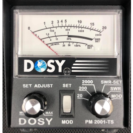 Dosy PM2001 In-Line 2,000 Watt SWR/Mod/Watt Meter