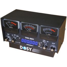 Dosy TFB-3001 1,000 Watt SWR/Mod/Watt Meter with Black Meters ...