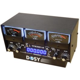 Dosy TFB-3001-S 3 Meter In-Line Wattmeter with Black Meters & Frequency ...