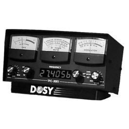 Dosy TFC-3001 1,000 Watt SWR/Mod/Watt Meter with Frequency Counter